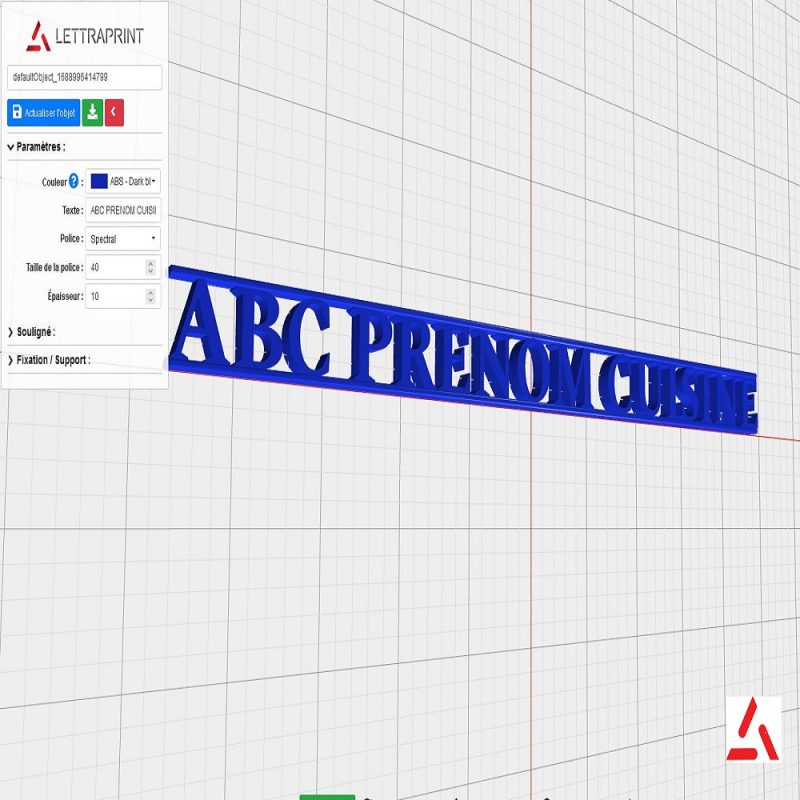 Texte souligné - LettraPrint